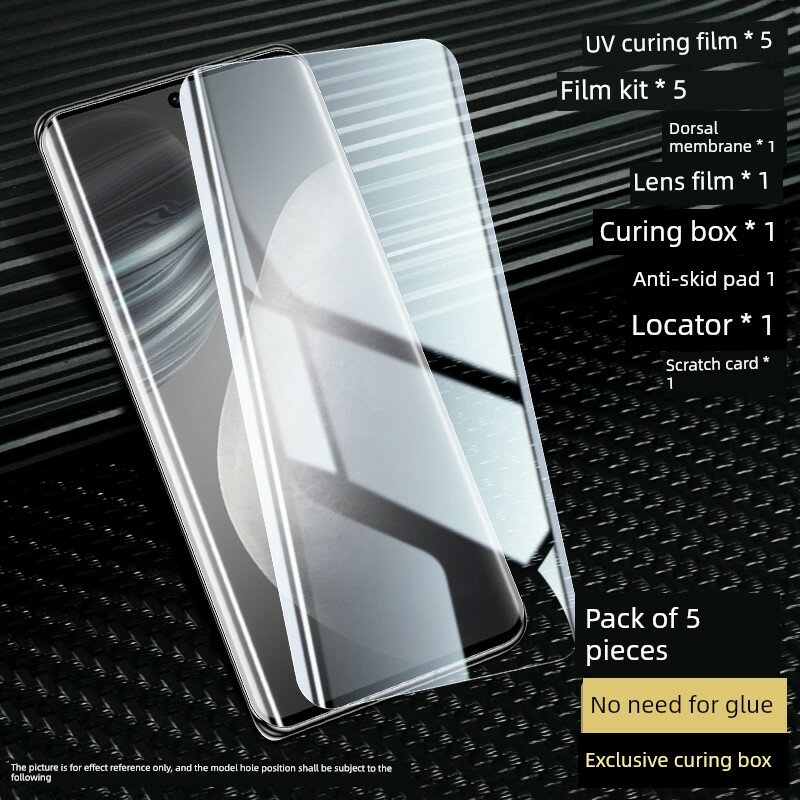 Samsung Galaxy S20 UV-пленка для кривого экрана - 5 листов, светоотверждаемая, прозрачная защита (с лампой)