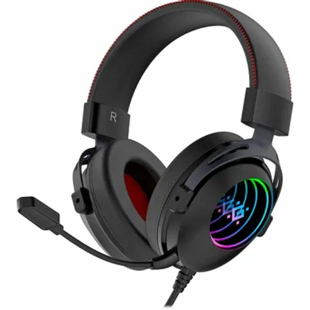 Defender Наушники Игровая гарнитура Echo черный, RGB, провод 2 м 62420