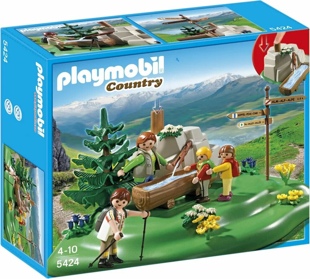 Playmobil-Мир Моби: Туристы у горного источника-5424