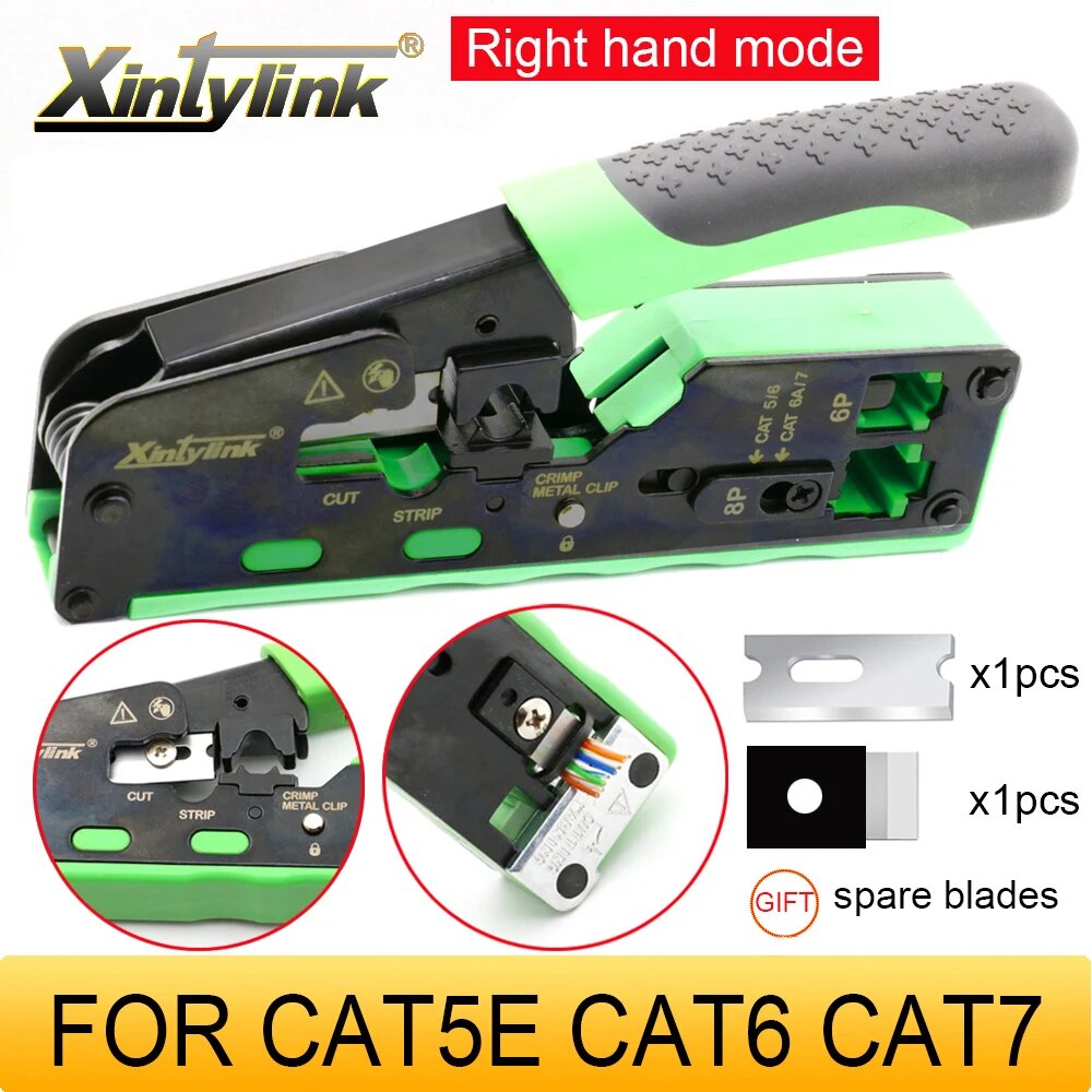 Клещи для обжима сетевых кабелей RJ45 xintylink