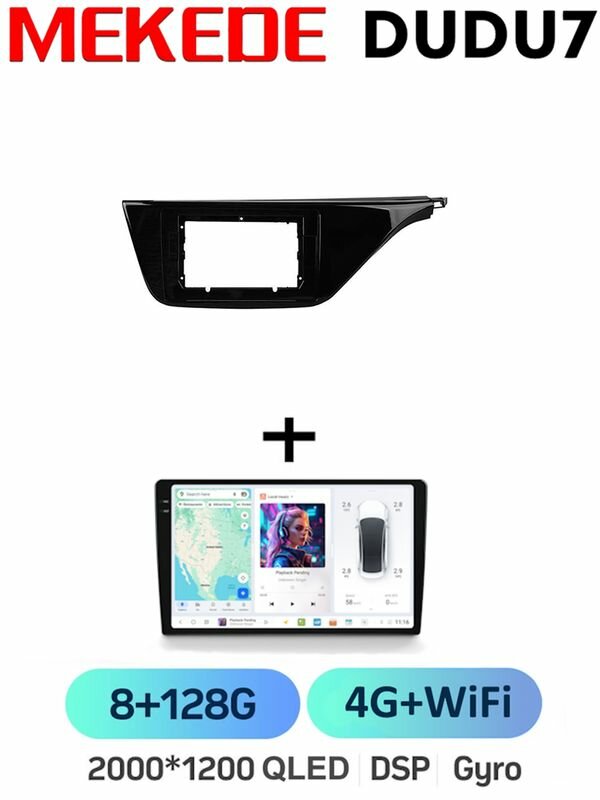Магнитола Mekede 10" DUDU7 8/128 Gb для Ford Territory CX743 2019-2020 carpay Android