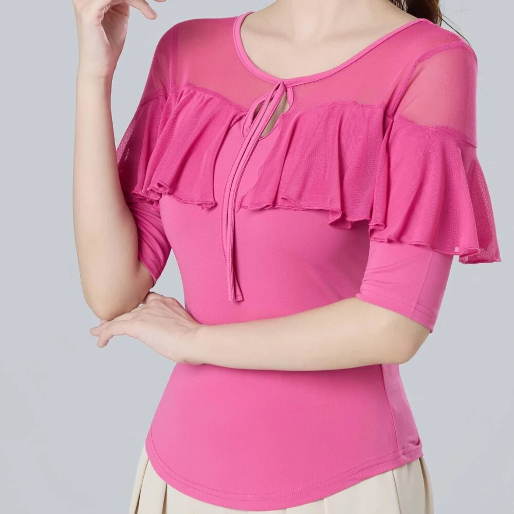 Розовый топ Rose Red XL для танцев