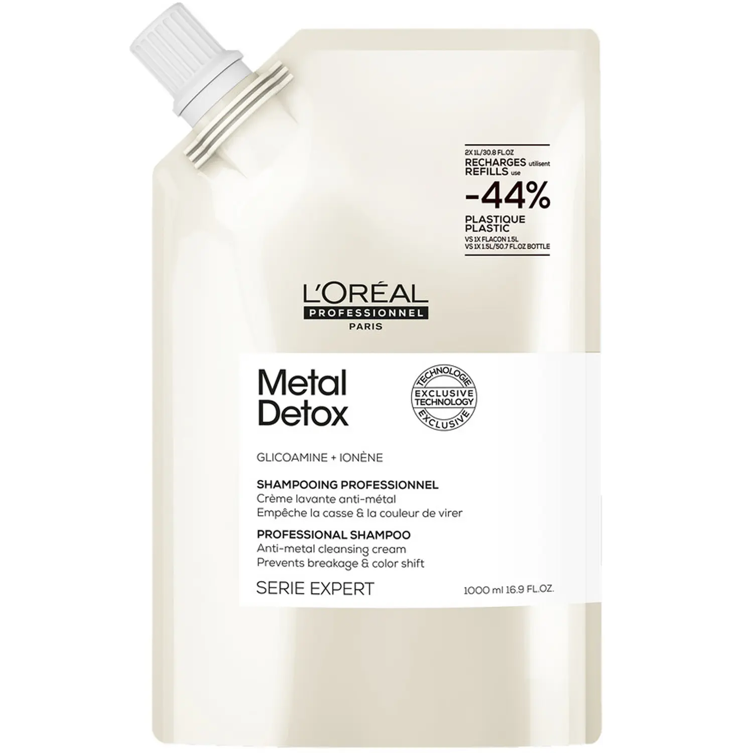 Шампунь L'Oreal Professionnel Metal Detox Professional для восстановления окрашенных волос, 1000 мл Refill