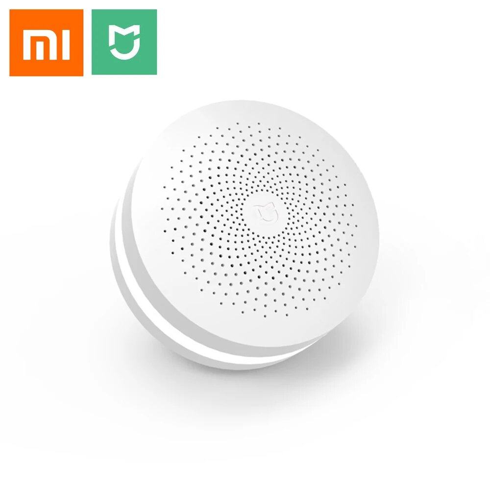 Китайская версия шлюза Xiaomi Mijia Original Smart Home Multifunctional Gateway 2 с системой тревоги, интеллектуальным онлайн-радио, ночным светом и звонком, шлюз с розеткой AU