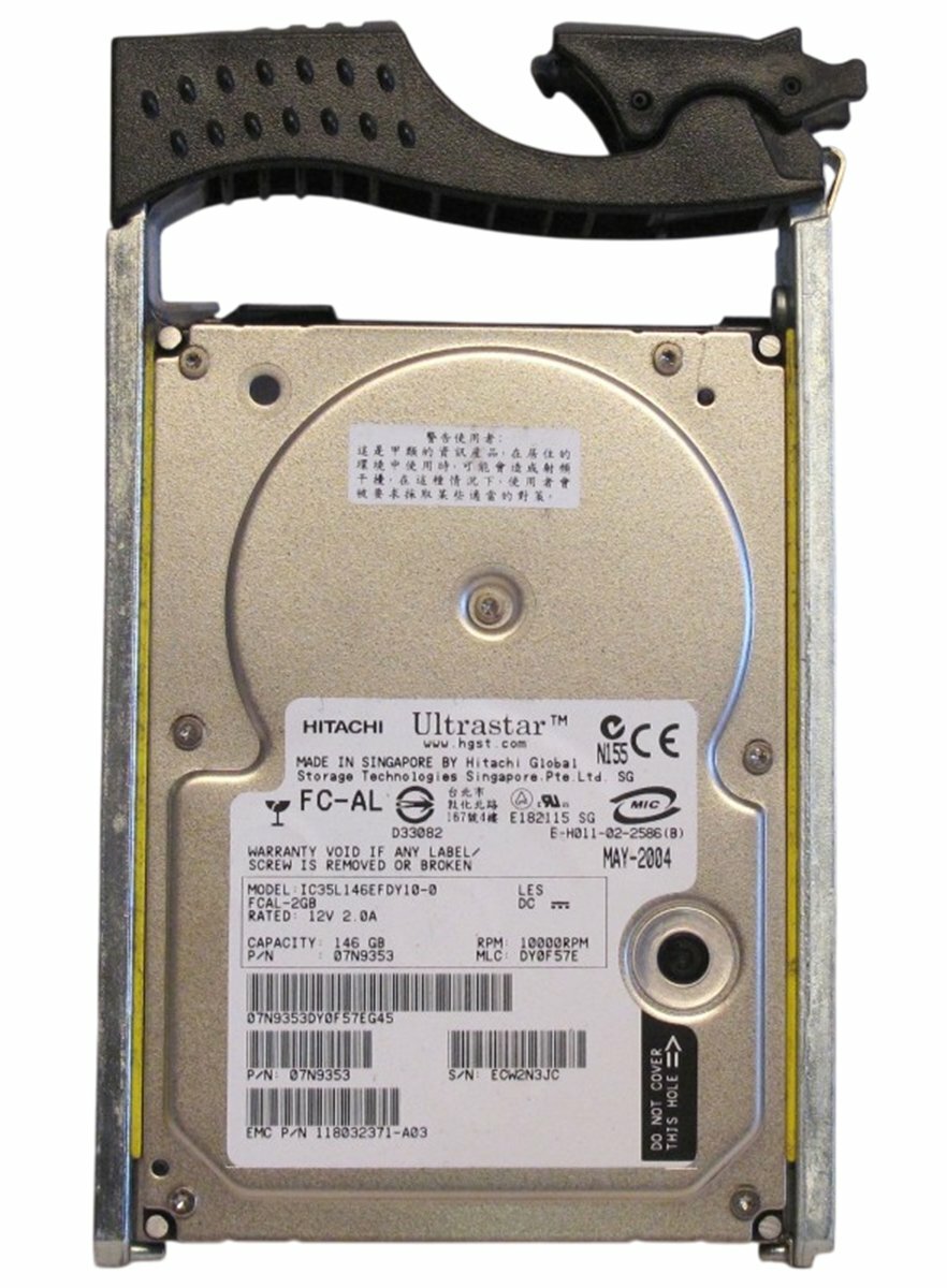 EMC EMC 146,8Gb 10000 Fibre Channel 3.5" HDD 07N9353