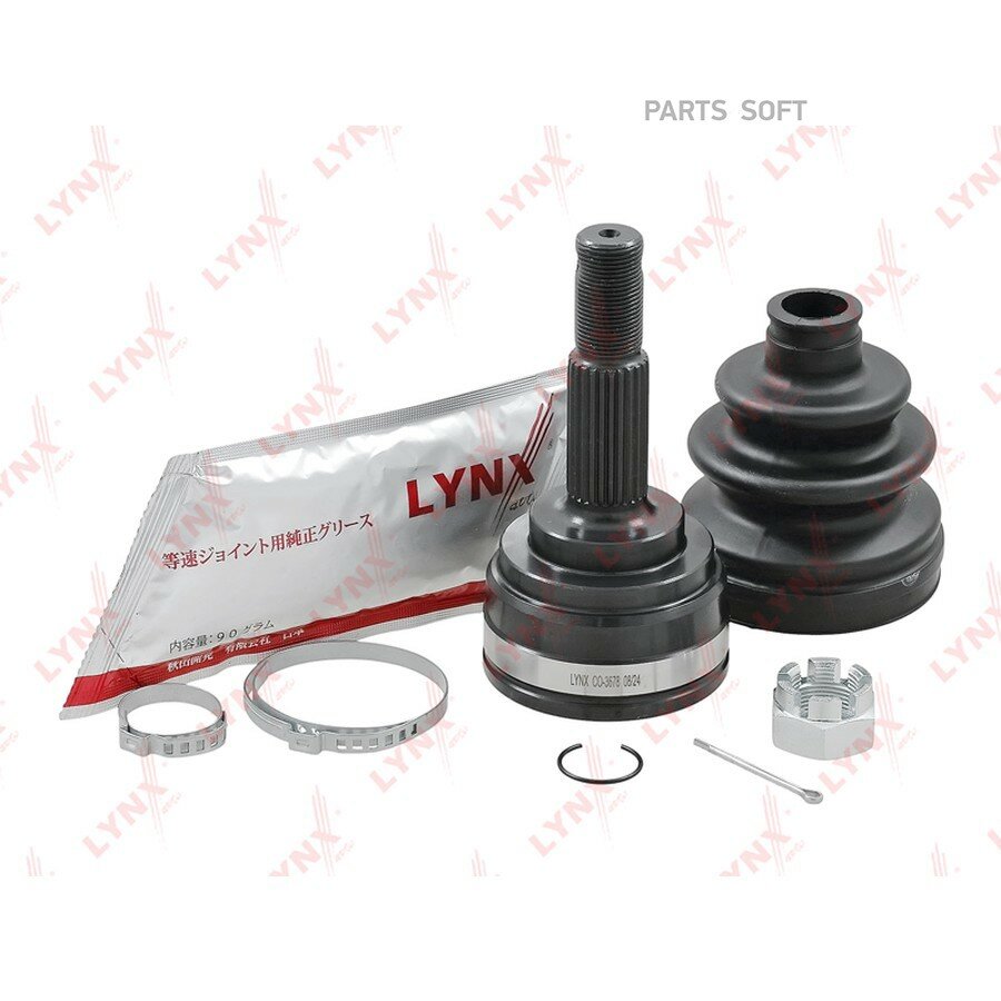 ШРУС наружный NISSAN Tiida(C11) 1.5-1.8 04> / Note(E11) 1.5 CVT 05> / Wingroad(Y12) 1.5 CVT 05> LYNXAUTO CO3678