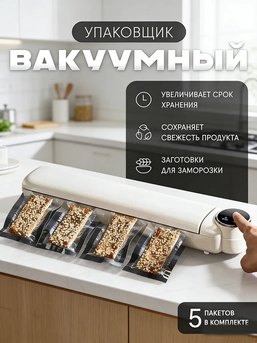 Бытовой вакуумный упаковщик для продуктов