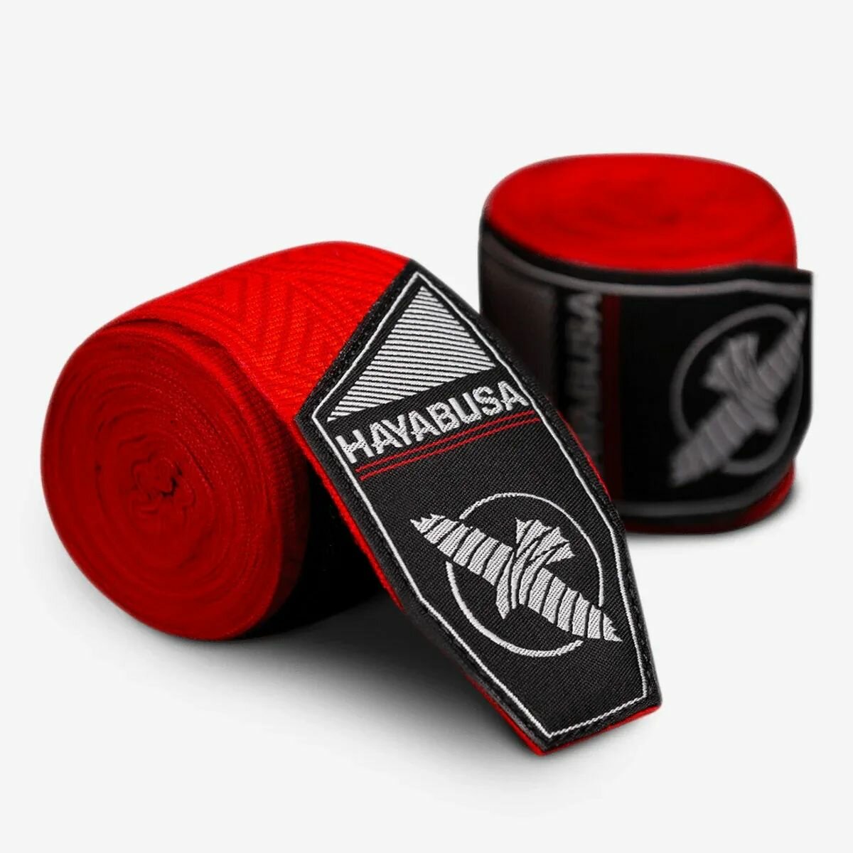 Hayabusa, Бинты боксерские, Perfect Stretch, красные с рисунком