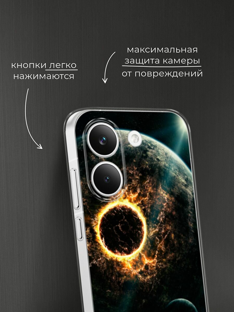Силиконовый чехол на Poco X8 Pro / Поко X8 Про с принтом космос 16 — фото 1
