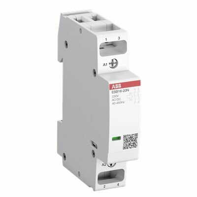 Модульный контактор ABB ESB16-11N-06 (16А, 1НО+1НЗ) катушка 230В