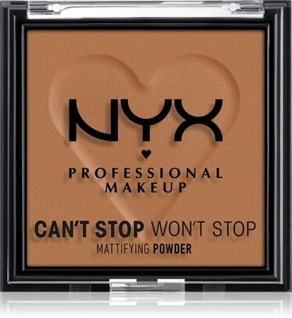Пудра NYX Professional Makeup Can't Stop Won't Stop Mattifying Powder, оттенок 08 mocha, 6 г