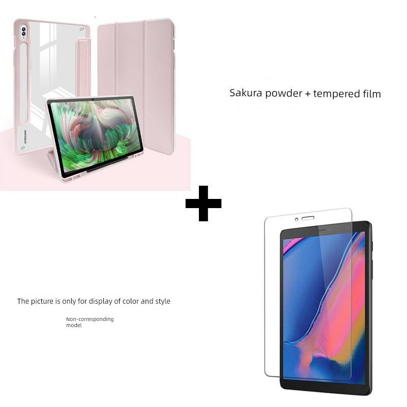 Чехол для Samsung Tab S7, силиконовый чехол для S8+, магнитный чехол с держателем для стилуса Ultra для Tab A7, полная