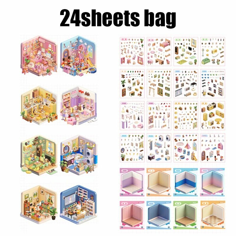Mr. Paper 3D-наклейки для декора 24 шт. S28769-2