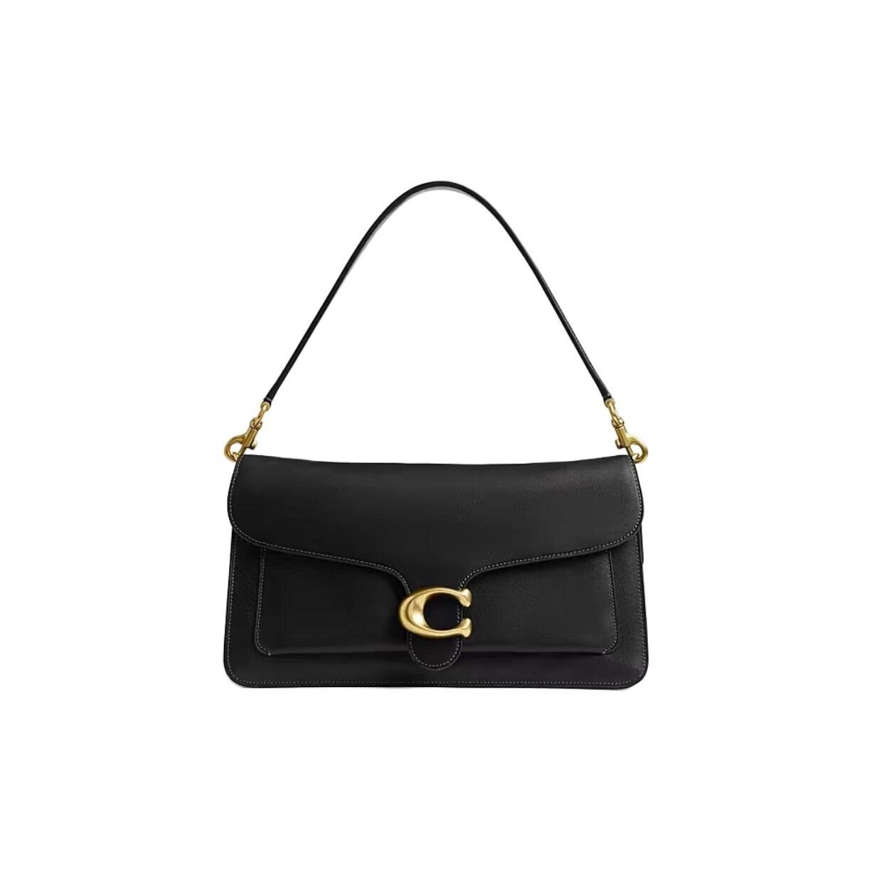 Сумка Coach, фактура матовая, black — фото 1