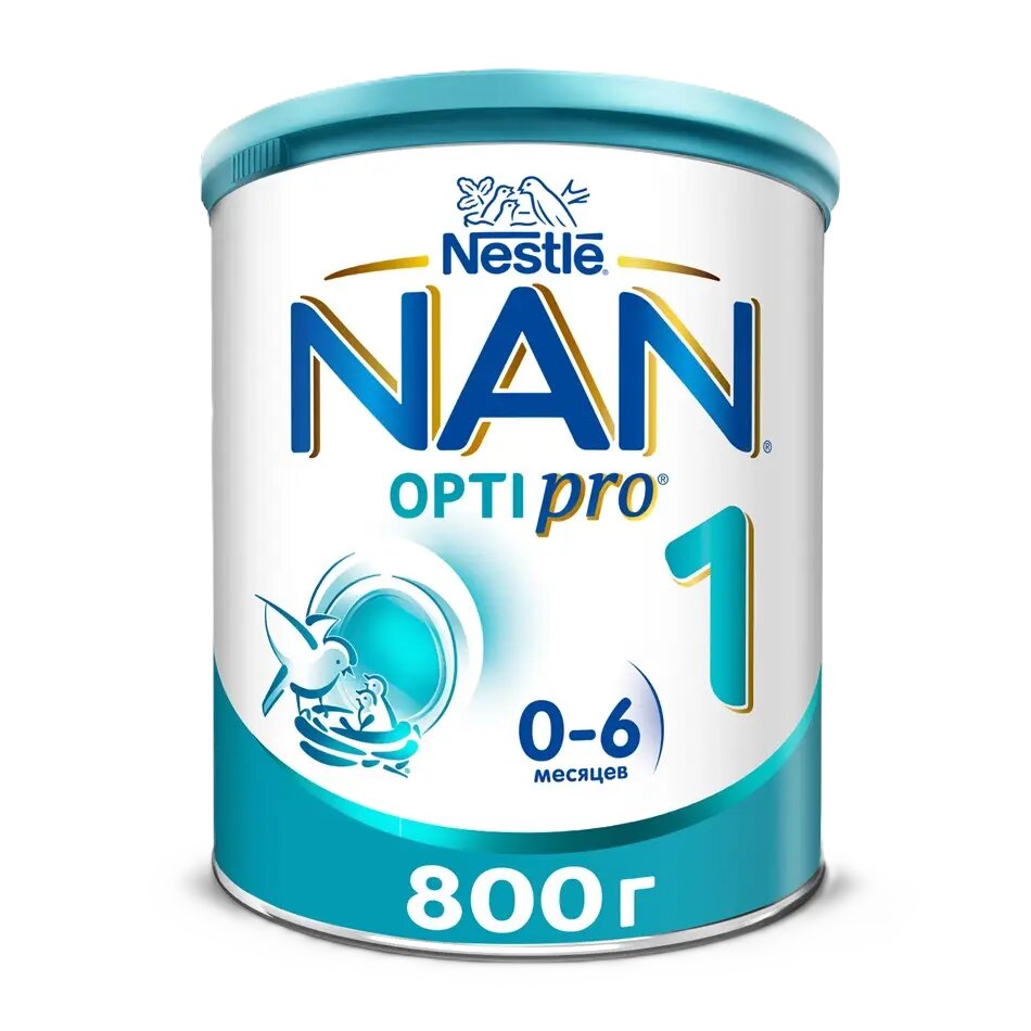 NAN 1 Optipro Премиум Сухая молочная смесь с рождения 800 г 1 шт
