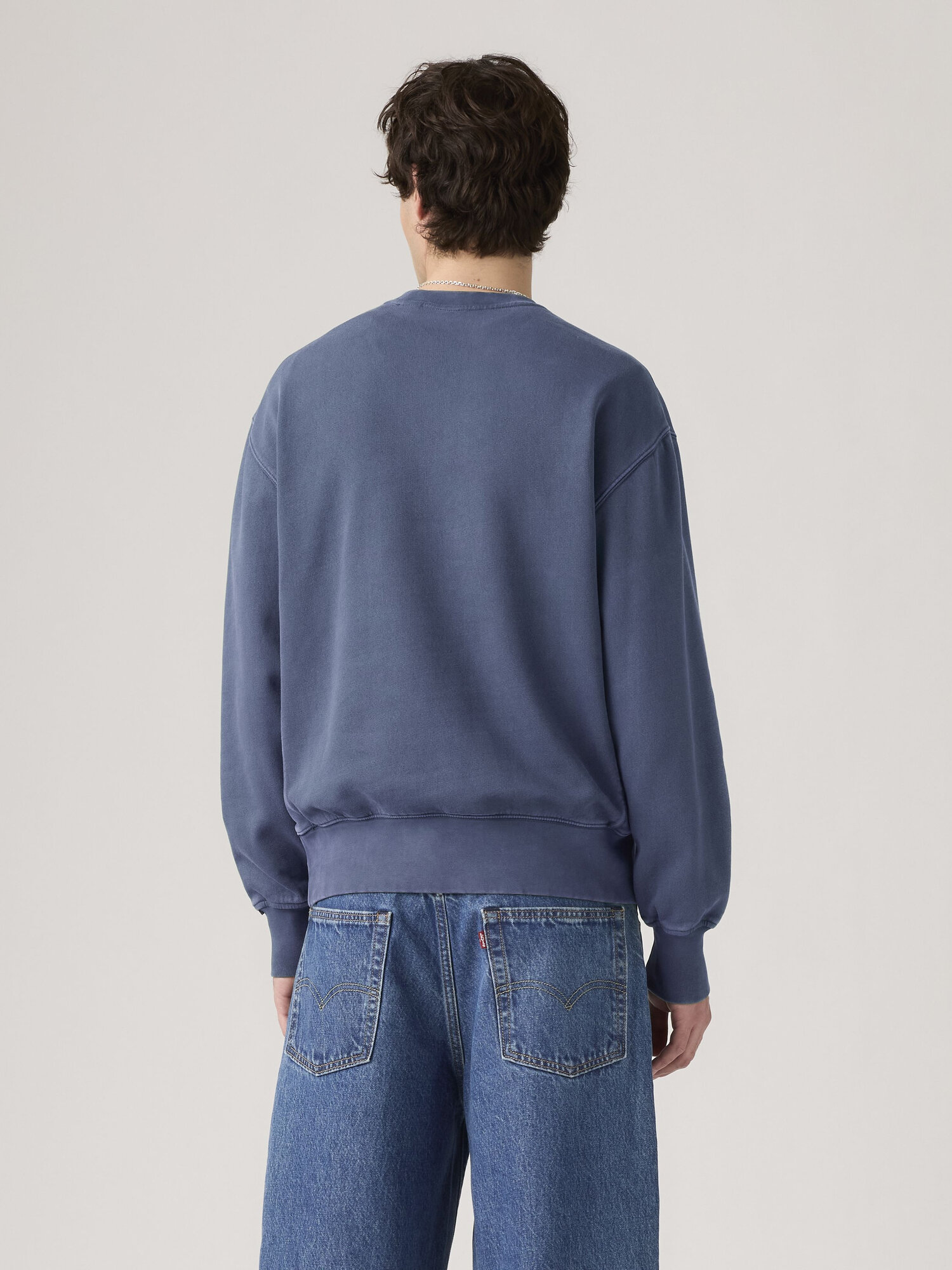 Свитшот Levi's AUTHENTIC CREW, размер L, , синий — фото 1