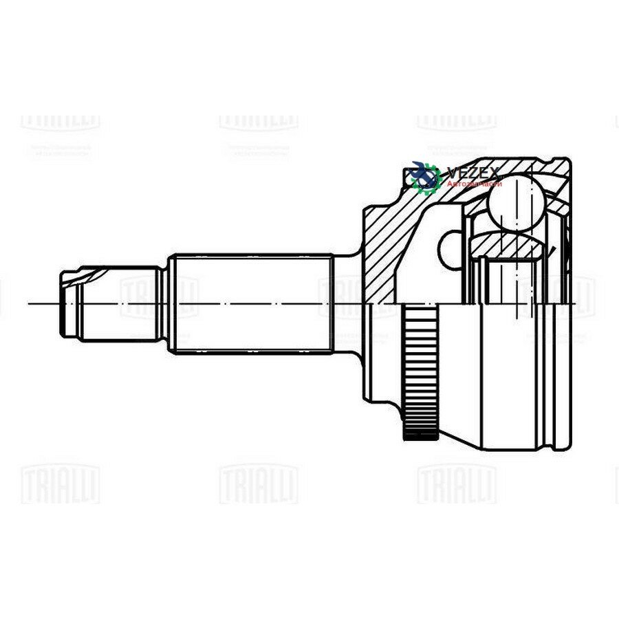 TRIALLI GO700 ШРУС для а/м Geely Coolray (19-) 1.5T (наруж.) (GO 700)