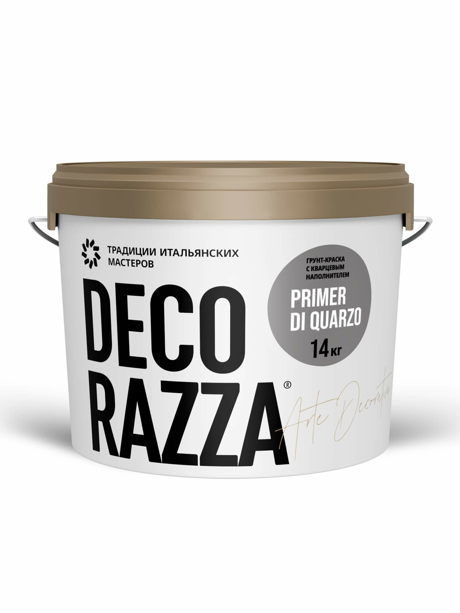 Грунт-краска с кварцевым наполнителем Decorazza Primer Di Quarzo (14кг) белая