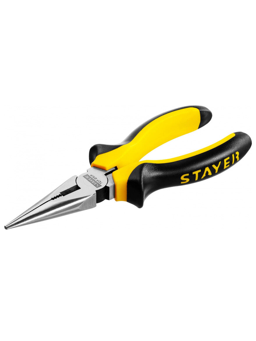 Тонкогубцы TOPGrip, 160 мм, STAYER