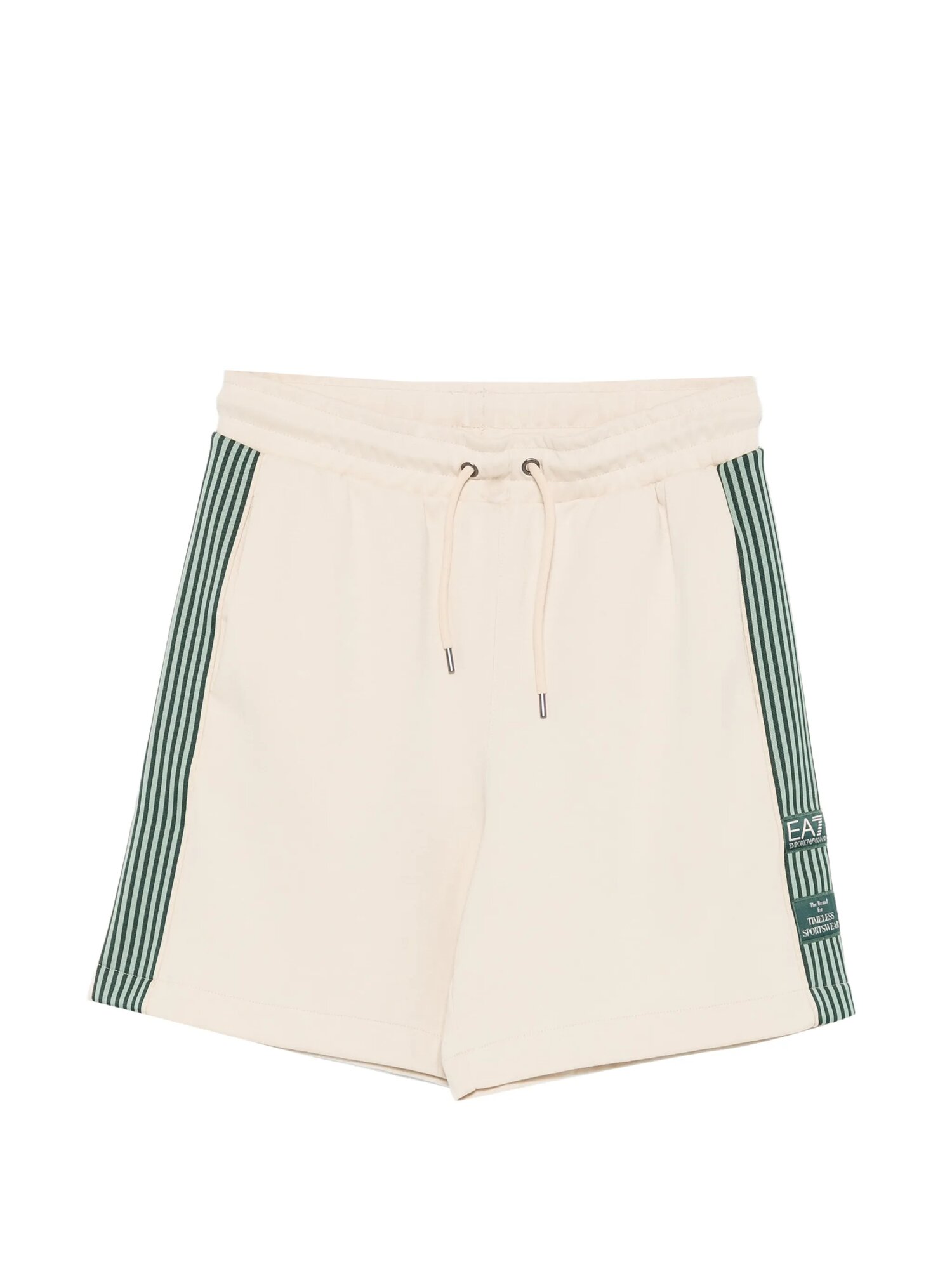 Шорты Striped-trim logo-patch shorts