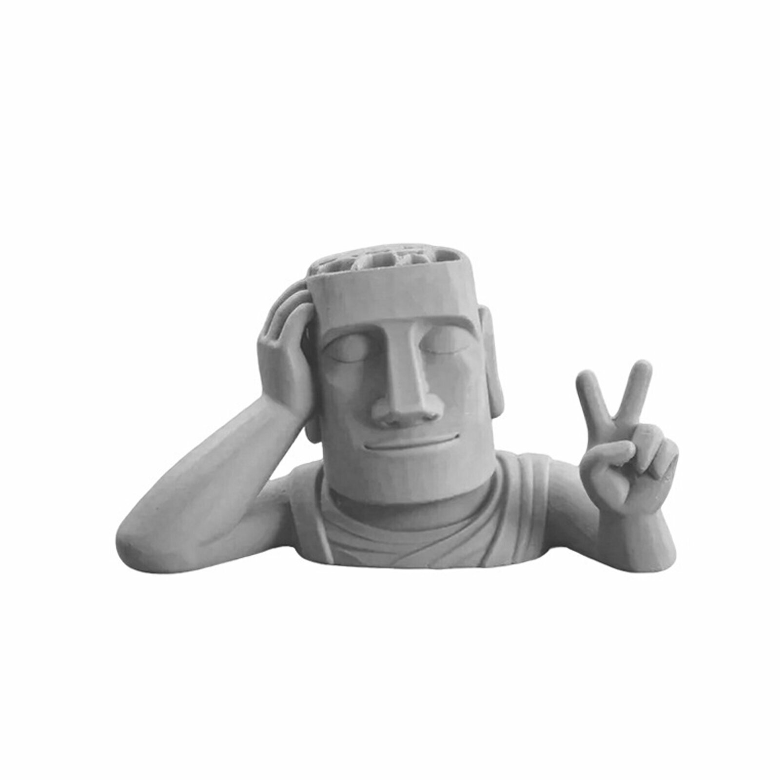 Уникальная 3D печать Каменная статуя Корзина для