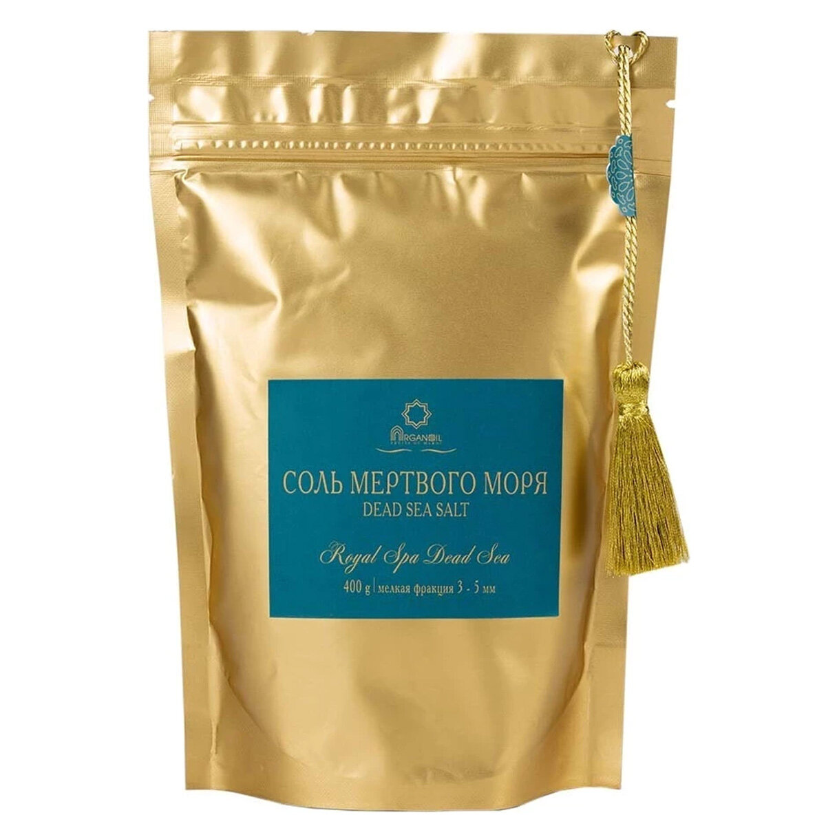Соль ARGANOIL Royal Spa Dead Sea, мелкая фракция, 3-5 мм, 400 г