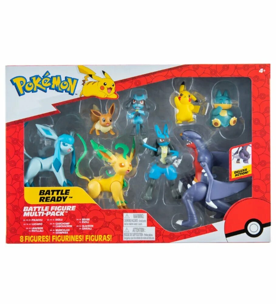 Набор фигурок Jazwares Pokemon - Набор из 8 боевых фигурок покемонов PIKACHU - PKW2633