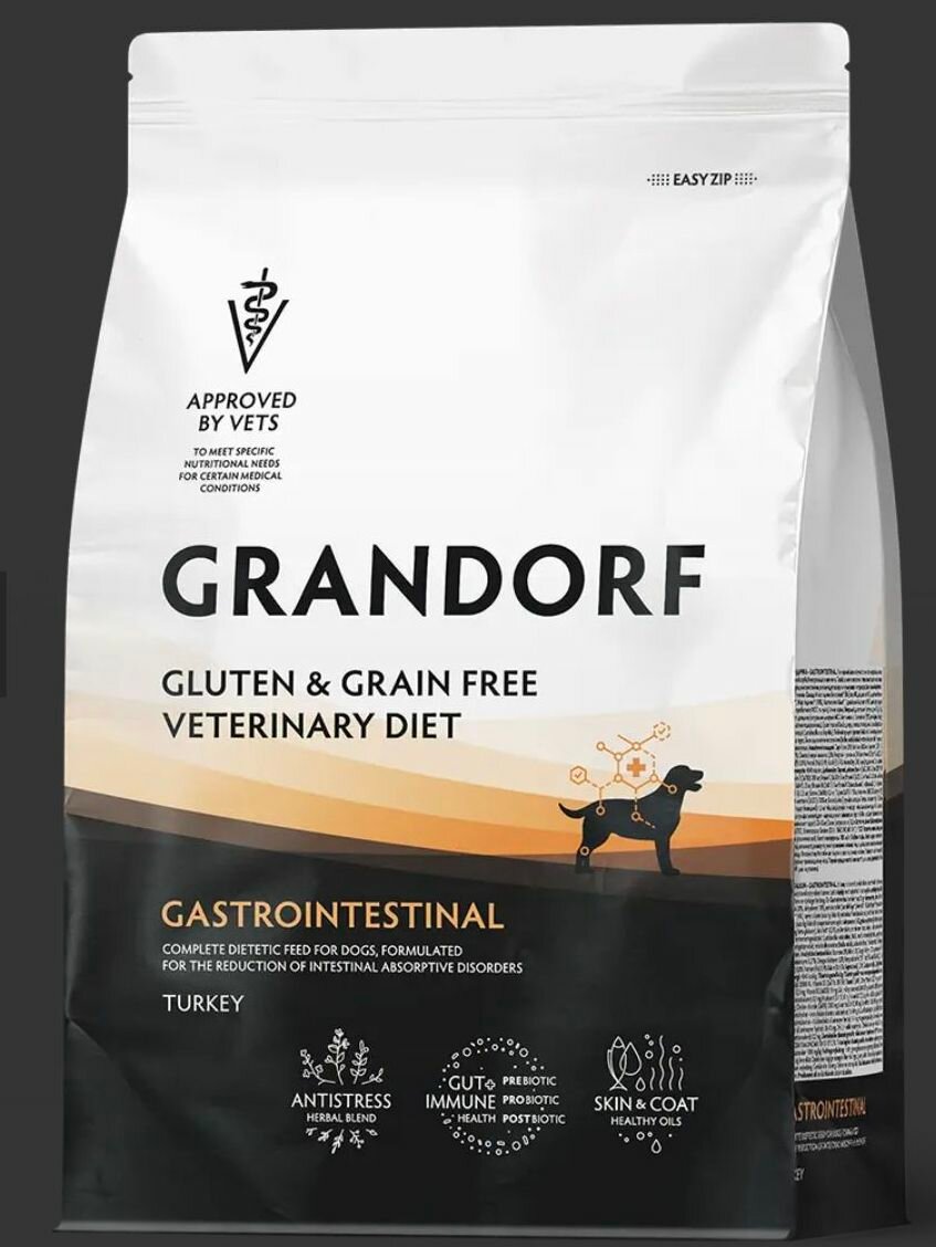 GRANDORF VETERINARY GASTROINTESTINAL сухой корм для собак 3кг
