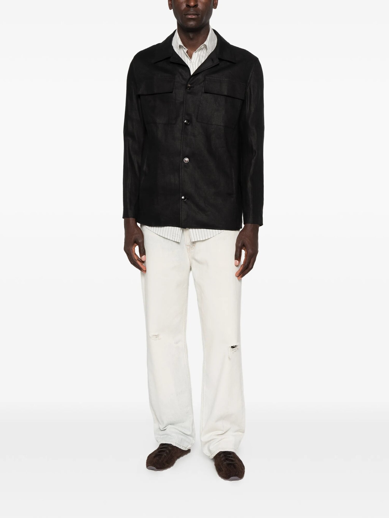 Куртка Michael Coal Flap-pocket button-up jacket, размер 52, black/black — фото 1