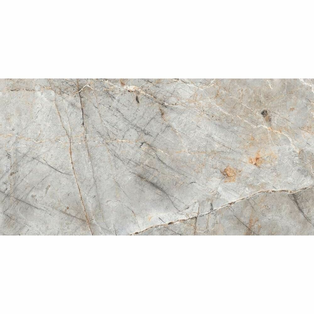 Керамогранит Eurotile IND (Евротайл Инд) River Grey Glossy 60x120 см, 7930138702480