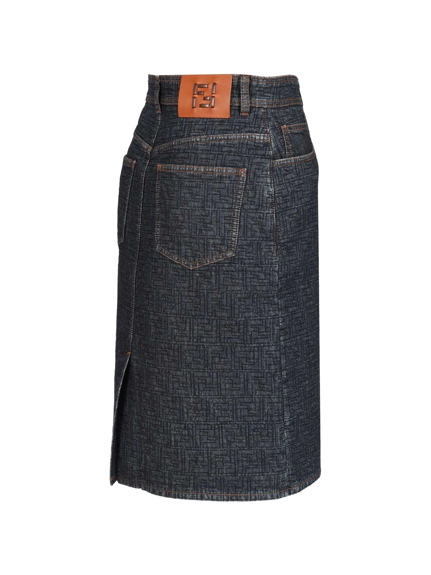Юбка FENDI FF, размер 44, blue — фото 1