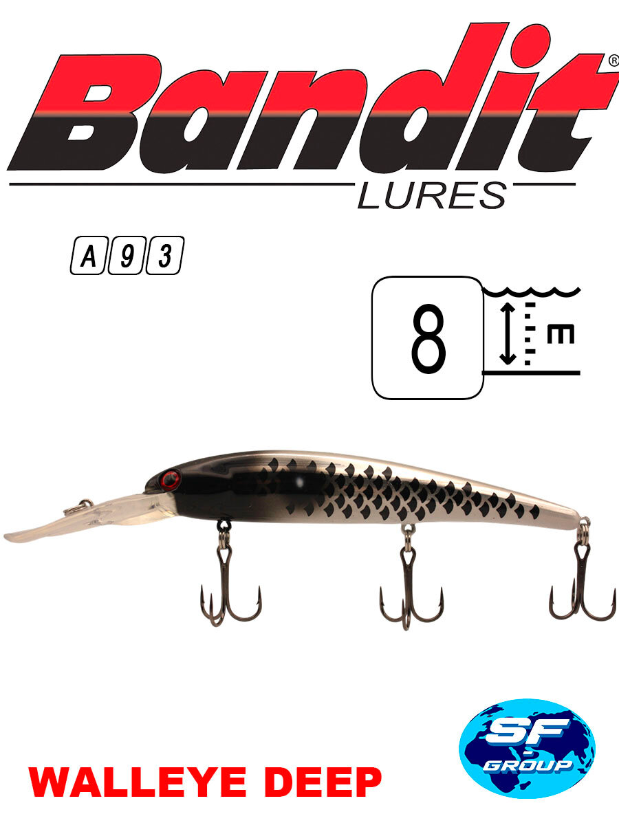 Воблер Bandit Deep Walley 12 см 17,5 гр заглубление 8м #A93