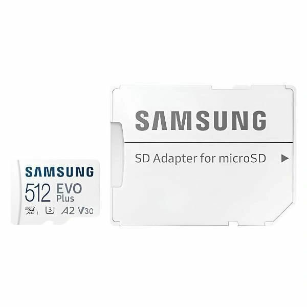 Карта памяти Samsung EVO Plus microSDXC UHS-I 512 Гб
