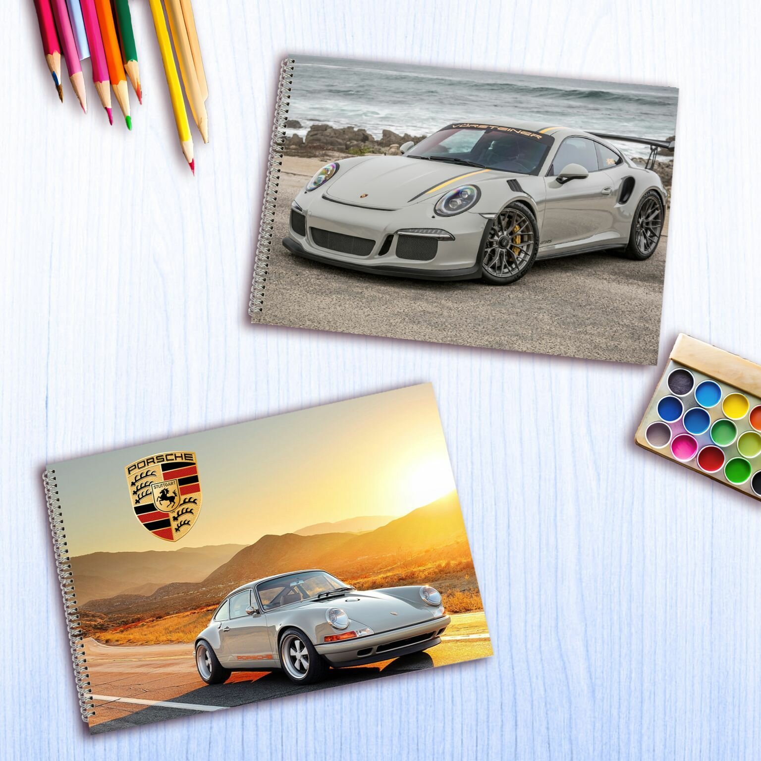 Альбомы для рисования автомобили Порше Porsche