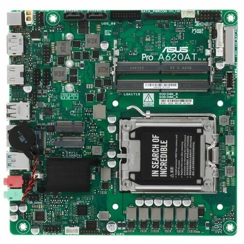 Материнская плата ASUS Pro A620AT-CSM - AM5, AMD A620A, 2xDDR5-6400 МГц, 1xM.2, Mini-ITX