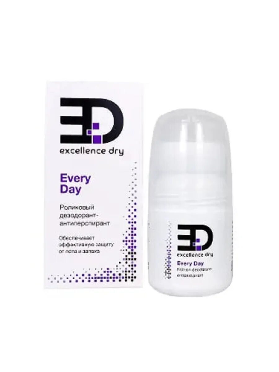 Дезодорант Excellence Dry Every Day Roll-On, без отдушки, 50 мл