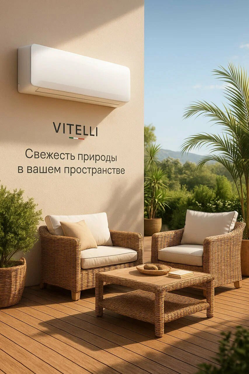 Сплит-система VITELLI Palermo VSL-09I INVERTER, охлаждение/обогрев, 25 м2