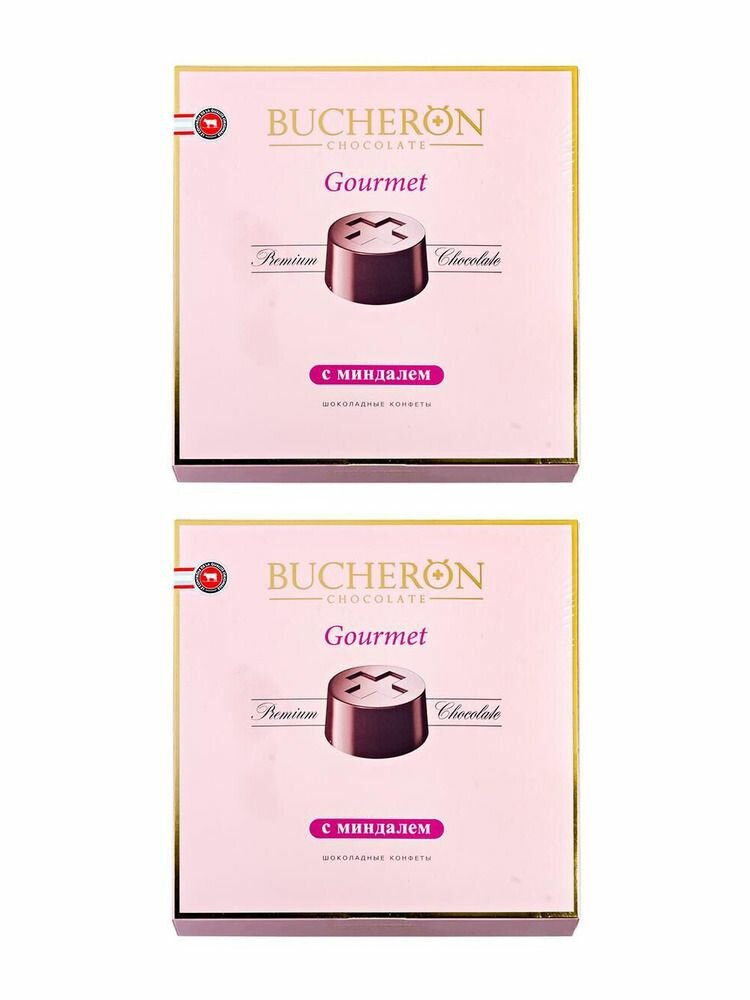 BUCHERON Набор шоколадных конфет Gourmet с миндалем, 180 г, 2 шт