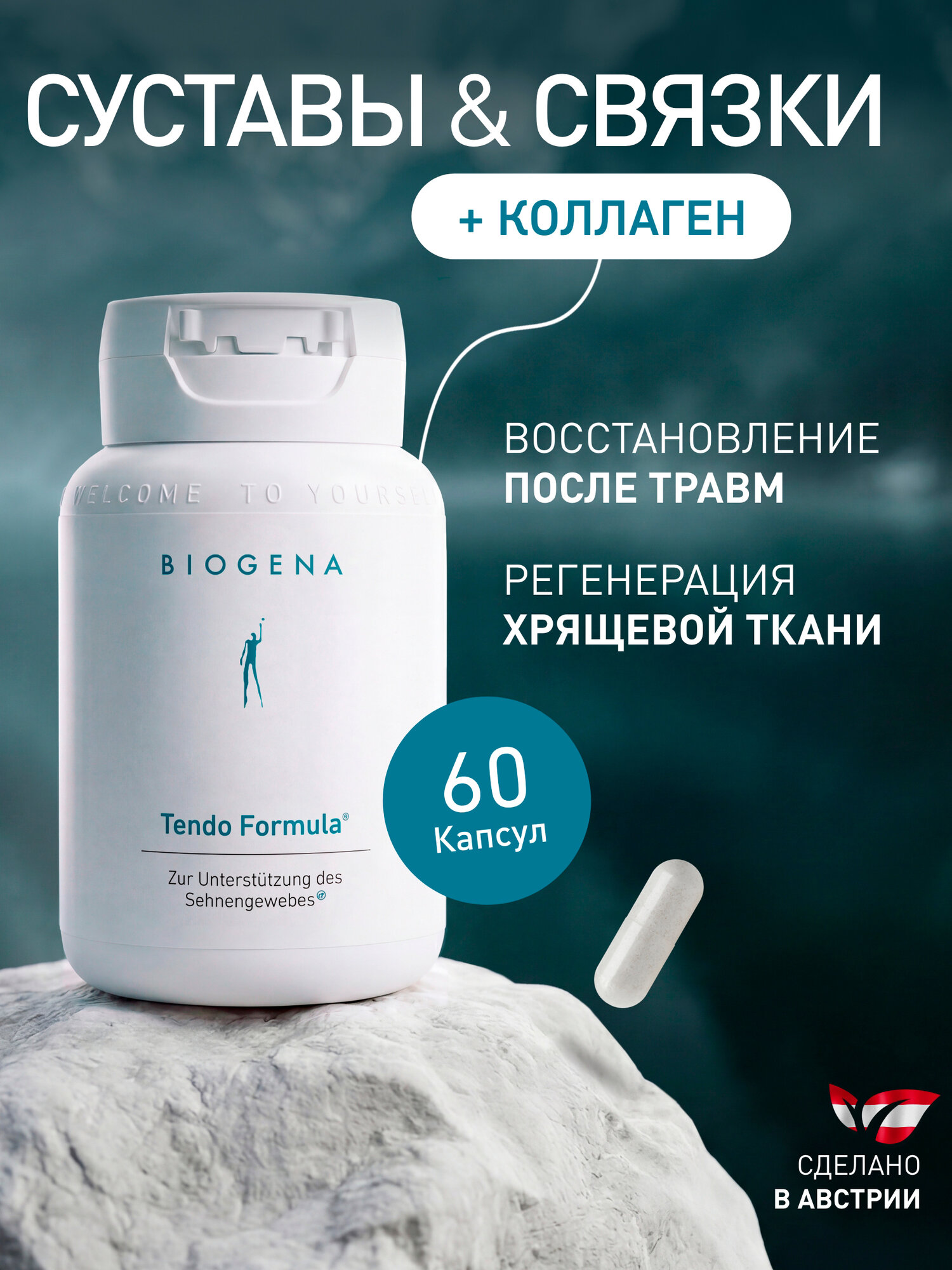 Biogena Тендо Формула (R) для восстановление связок и сухожилий после травм / Tendo Formula, 776 мг