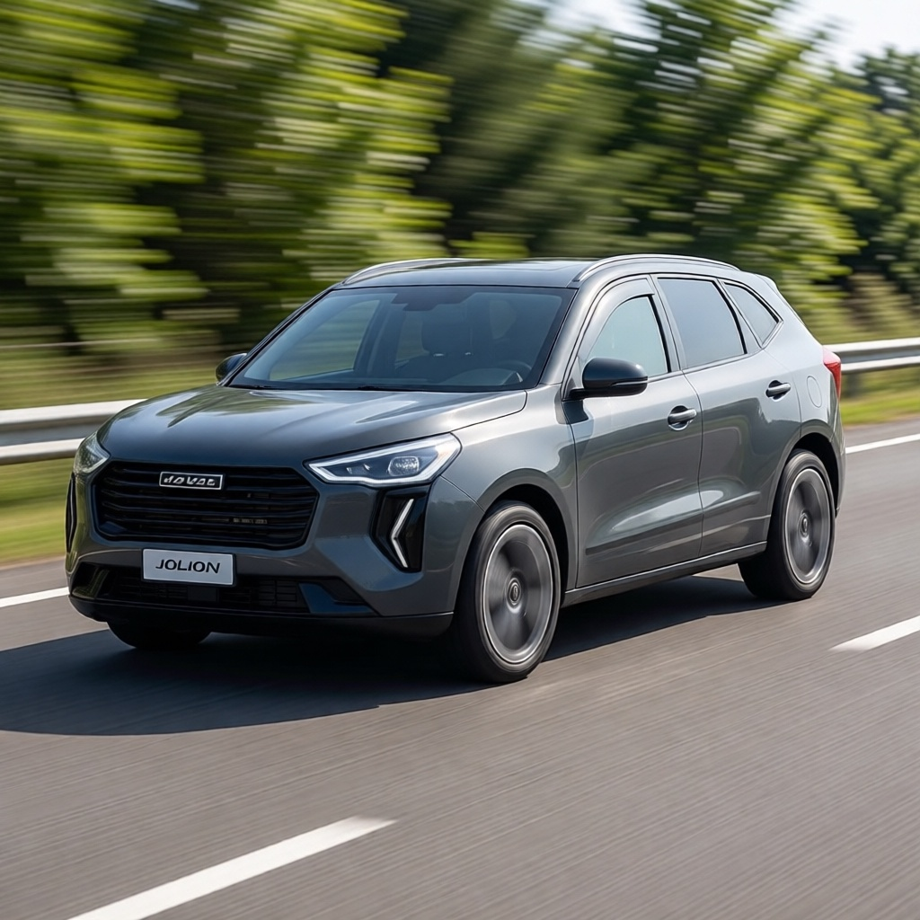 Машинка металлическая Технопарк, Хавал Haval Jolion, 12 см, темно-серый