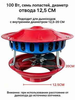 Эксклюзивный вытяжной вентилятор 100Вт 220В