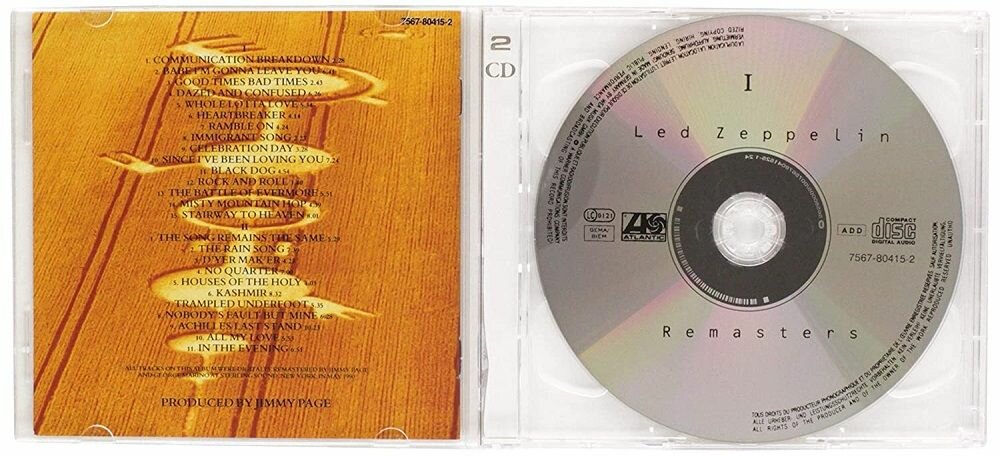 Led Zeppelin. Remasters (2CD JewelCase) — фото 1