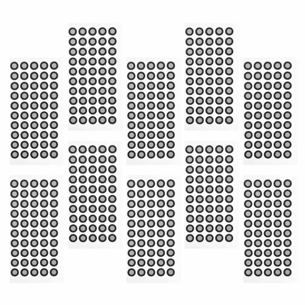 10 листов светоотражающей пленки для сканера 6 мм 3D-маркер для сканирования Маркировка точек Точки Отражающие маркеры Pet