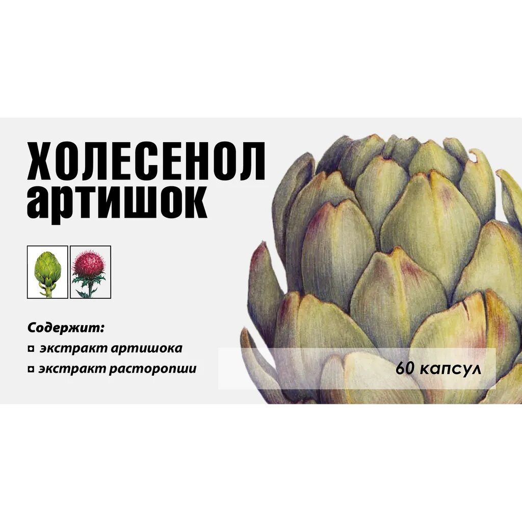 Холесенол Артишок, капсулы, 60 шт.