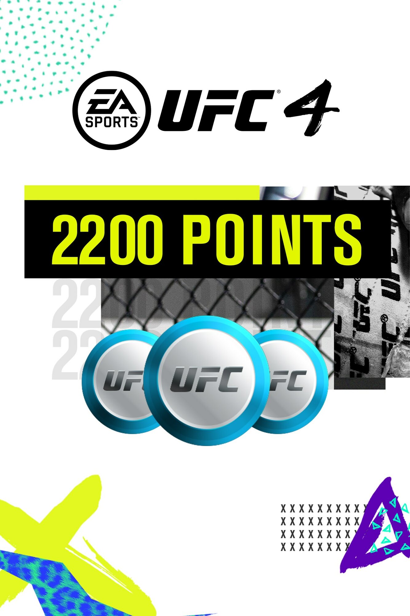 UFC® 4 - 2200 UFC POINTS — дополнение (DLC) — дополнение (DLC) для Xbox / Microsoft Store · Xbox · цифровой ключ · нужна базовая игра