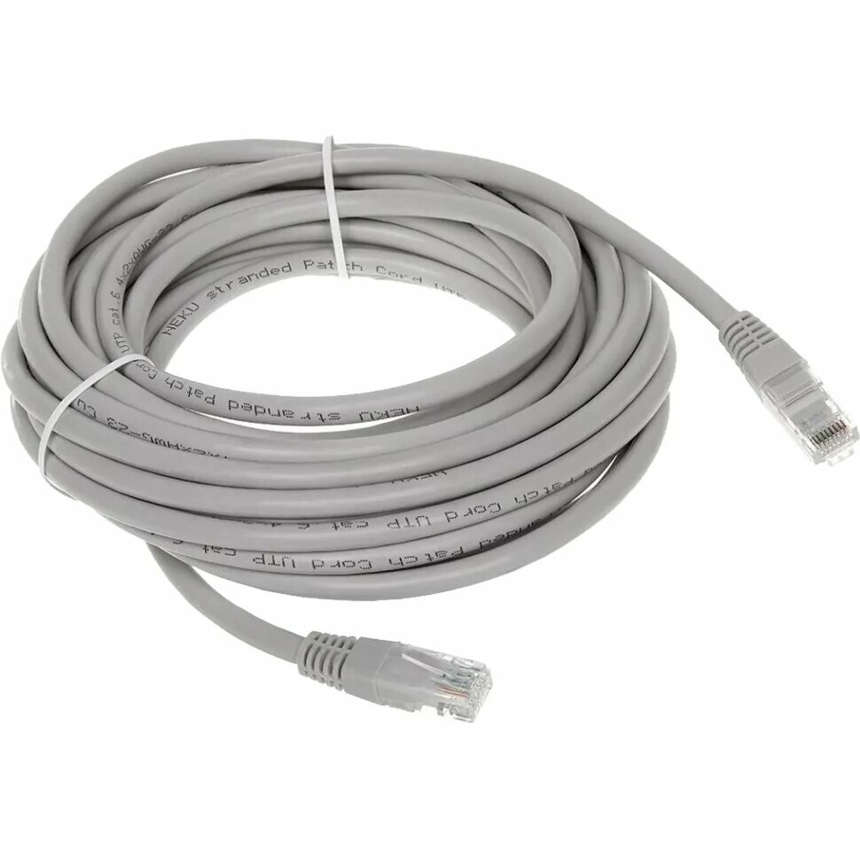 Патч-корд ExeGate FTP-RJ45-RJ45-C5e-CU-10M-GY, cat.5e, 10м 