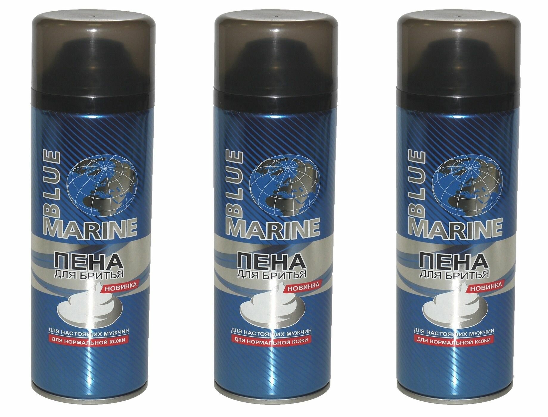 Blue Marine Пена для бритья FESTIVA, для нормальной кожи, 200 мл, 3 уп