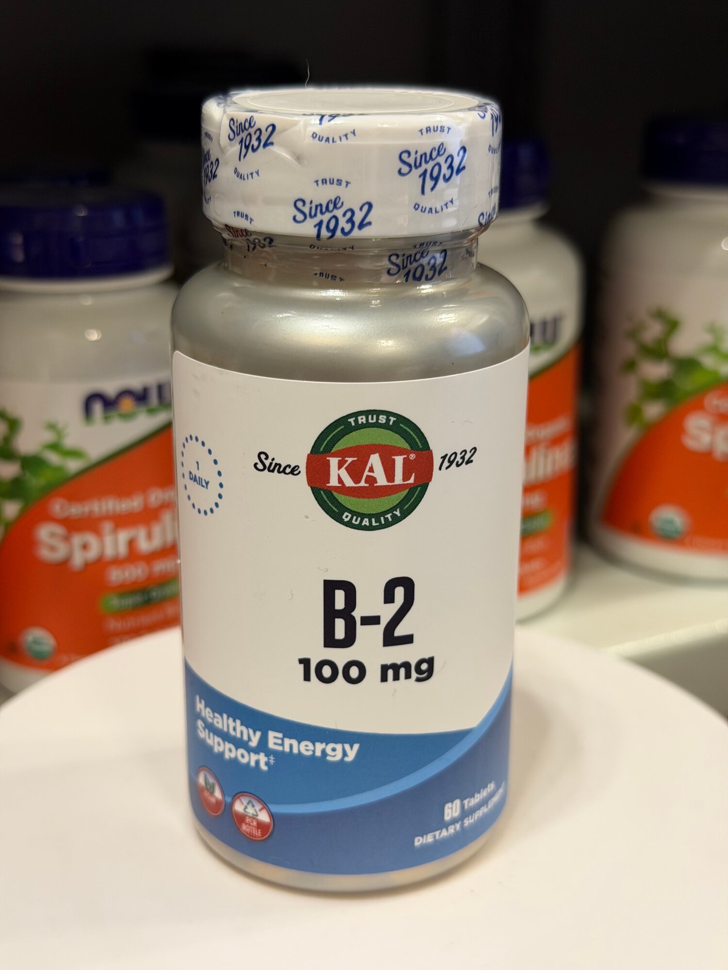 KAL B-2 100 mg - Рибофлавин Для кожи, волос и ногтей 60 таблеток