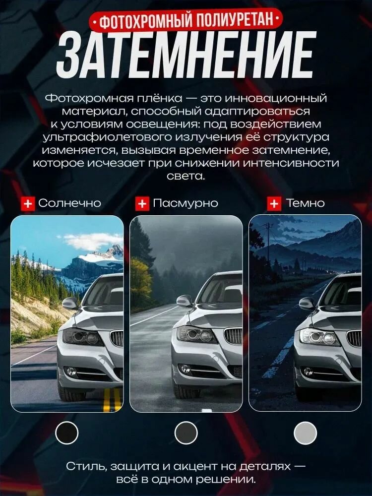 Пленка автомобильная антигравийная 0.6 мх30 см