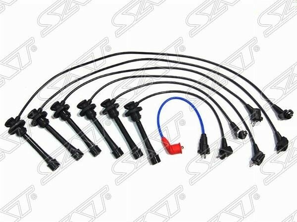 Провода высоковольтные SAT ST-90919-21604 TOYOTA MARK2/CHASER GX10# 96-01 1G-FE круглые резиновые